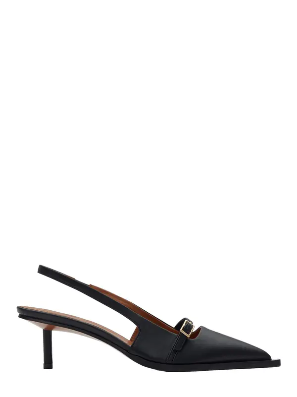 ATP ATELIER Mira Nappa Slingbacks - Black