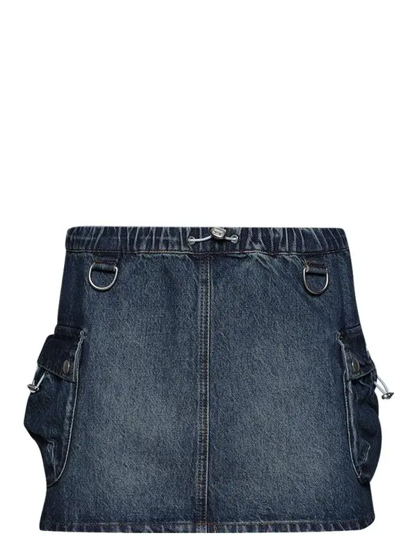 Coperni Denim Cargo Skirt - Blue