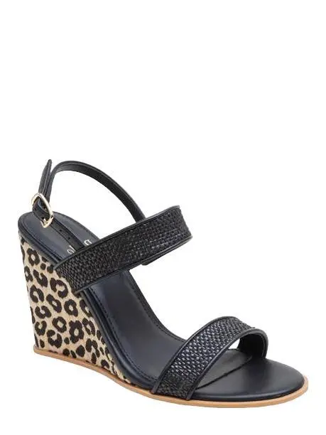 Linea Paolo Edith Wedge Sandal - Black