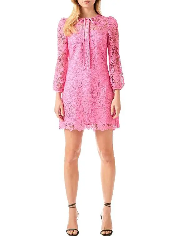 Endless Rose Lace Mini Dress - Pink