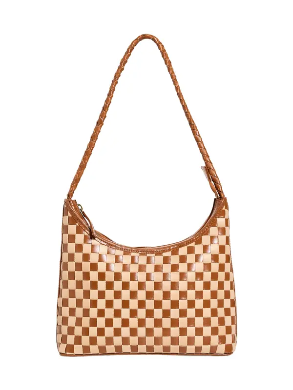 BEMBIEN Marni Small Shoulder Bag - Caramel Sienna Check