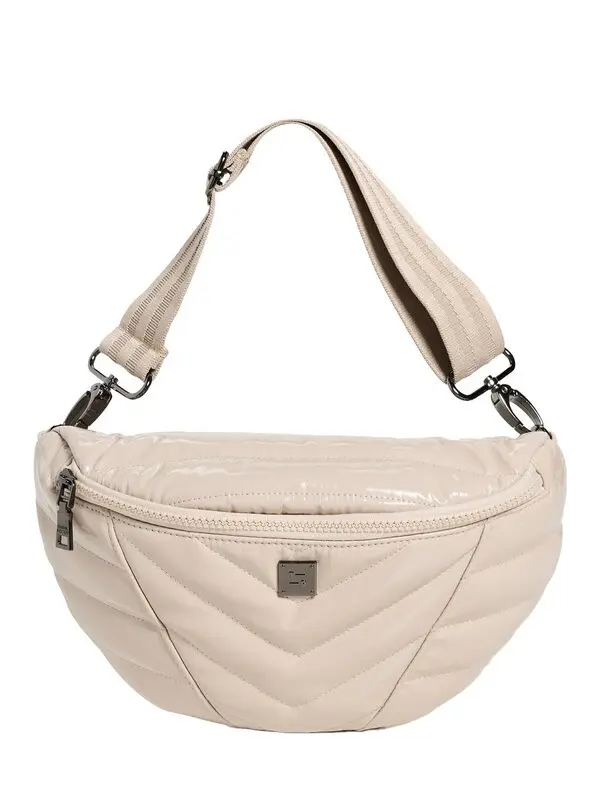 THINK ROYLN Little Runaway Belt Bag - Blonde Patent