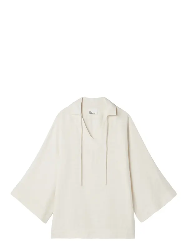 Lisa Marie Fernandez Woven Tunic - Ivory