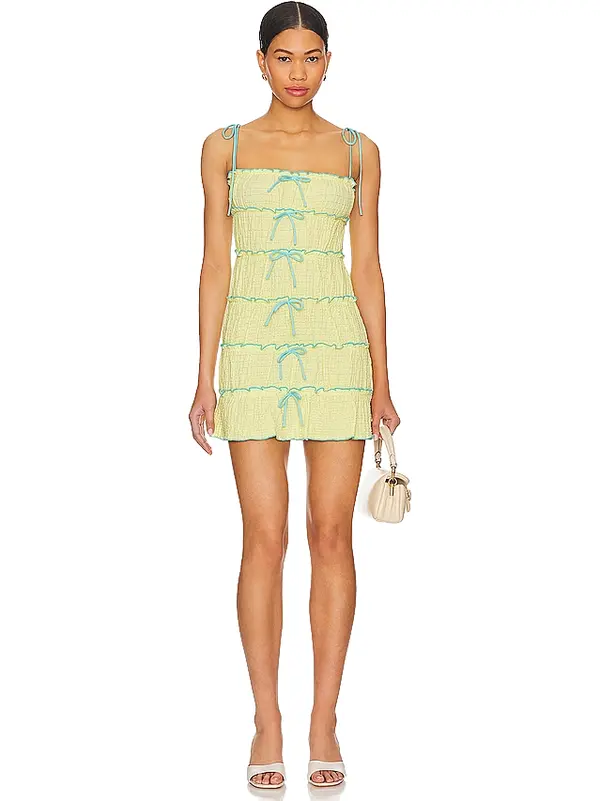 Majorelle Mathilda Mini Dress - Lemon Yellow