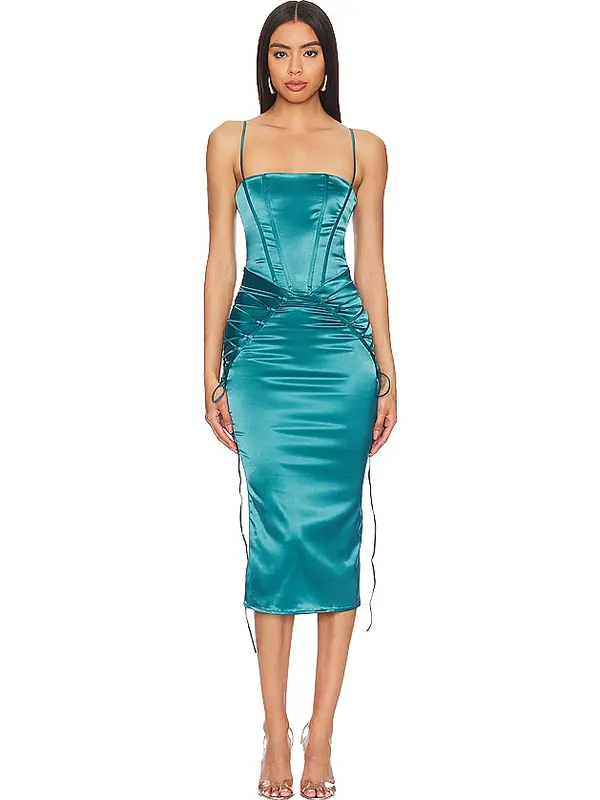 Superdown Angelique Midi Dress - Teal