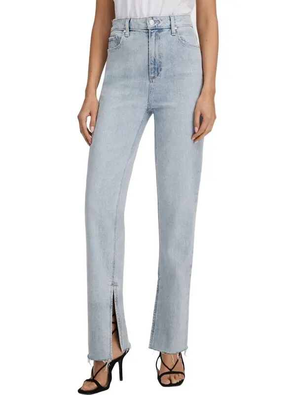 Paige Stella Straight Leg Jeans - Gianna Blue