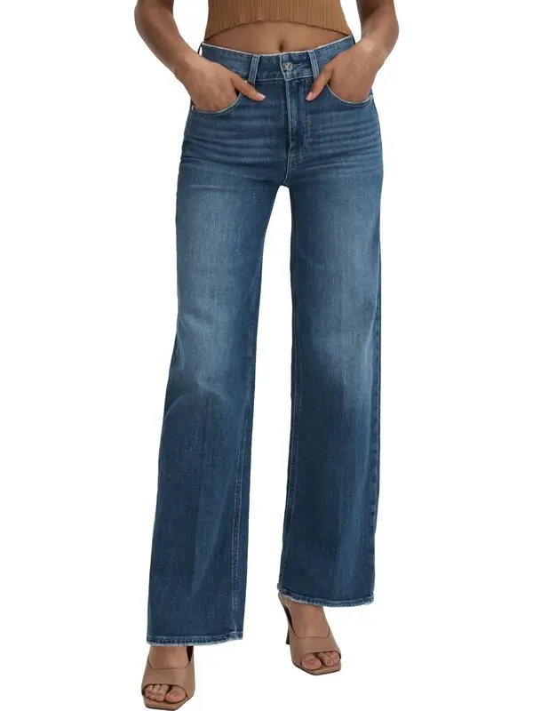 Paige Sasha Wide-leg Jeans - Stefania Blue