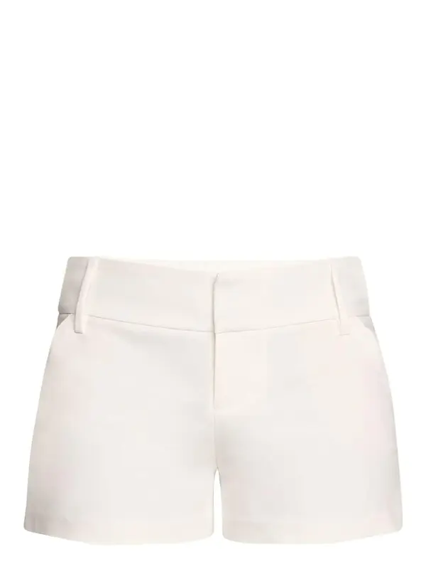 Alice + Olivia Cady Mid-rise Shorts - Off White