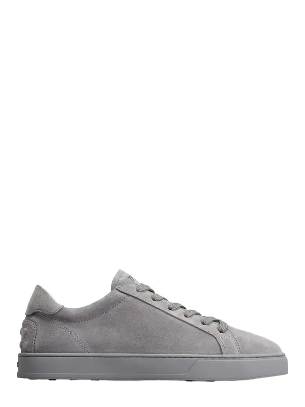 TOD'S Allacciata Low-top Suede Sneakers - Dark Grey