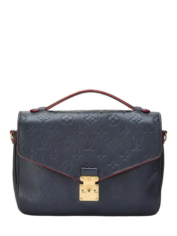LOUIS VUITTON Monogram Empreinte Pochette Metis - Navy