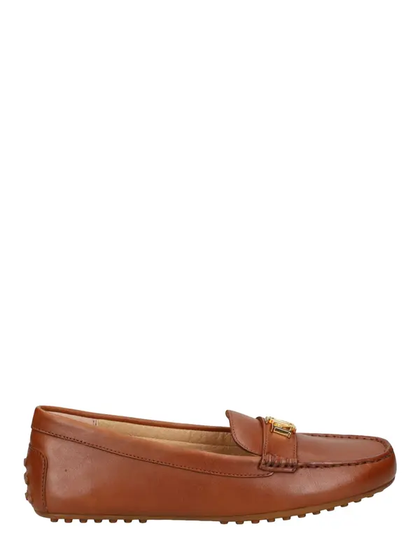Ralph Lauren Barnsbury Leather Driving Shoes - Brown
