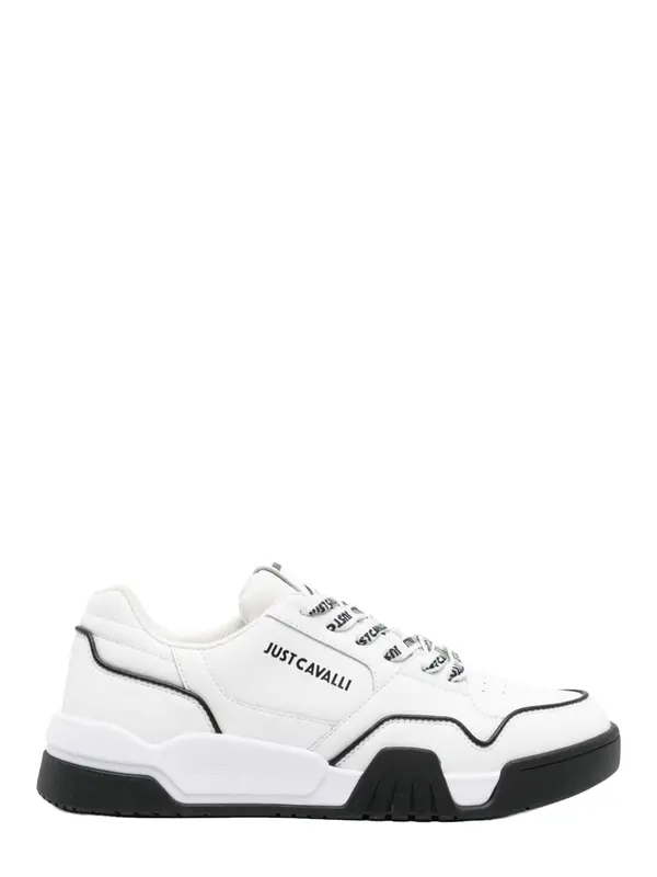 Just Cavalli Logo-embossed Chunky Sneakers - White