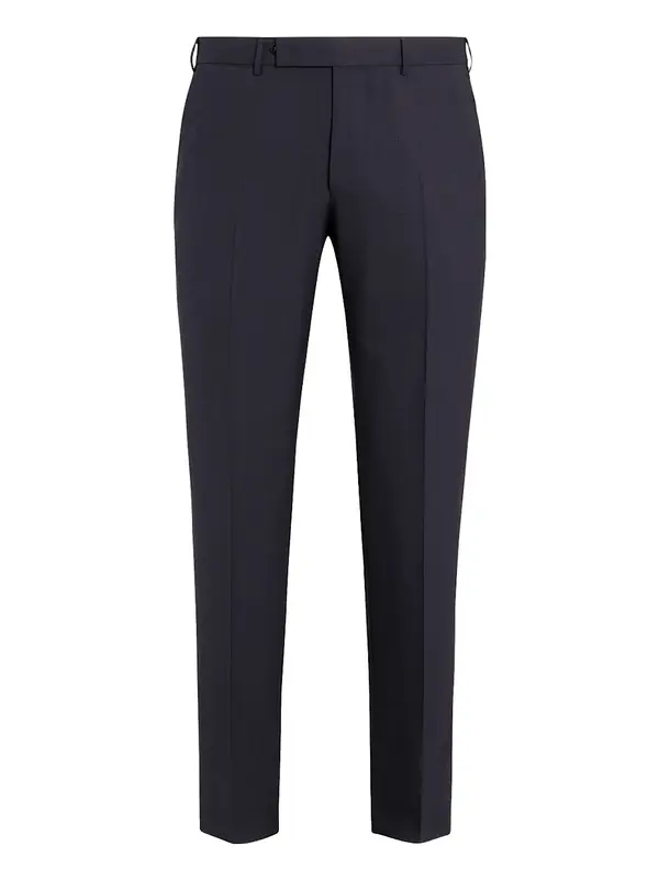 Zegna High Performance Slim Fit Trousers - Navy Blue