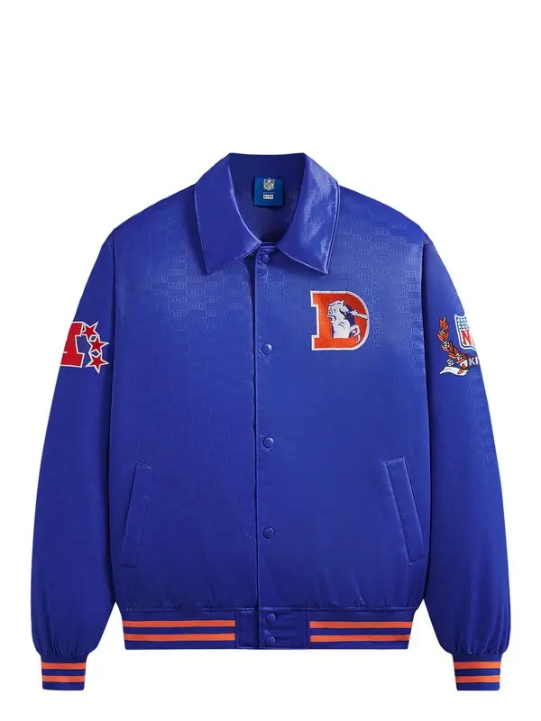 Kith Broncos Satin Bomber Jacket - Blue