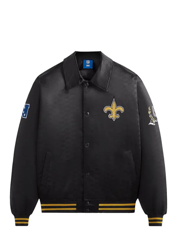 Kith Saints Satin Bomber Jacket - Black