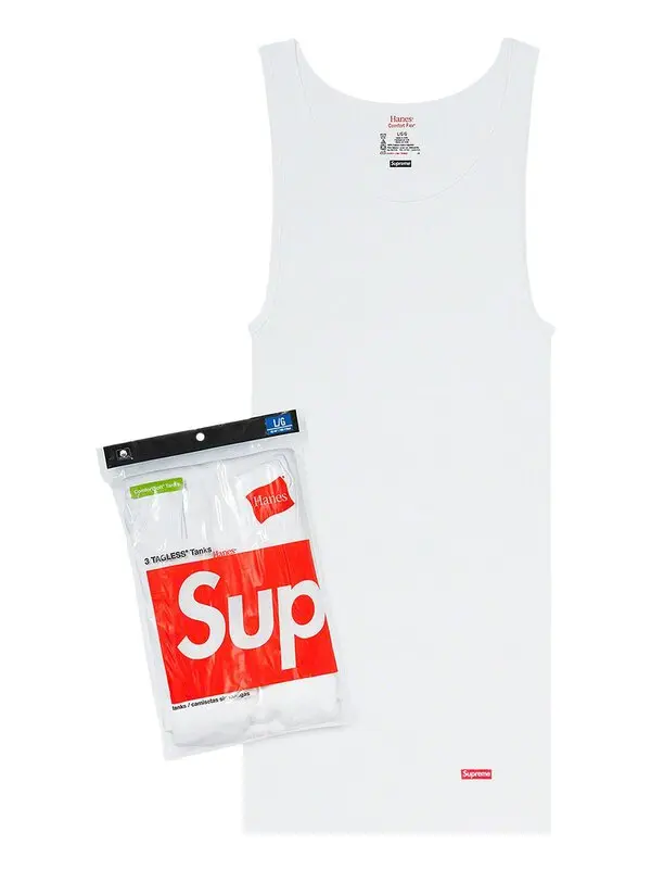Supreme X Hanes Tank Tops - White