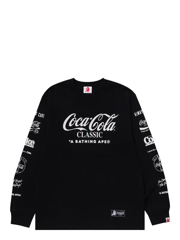 A BATHING APE X Coca-cola Milo Long-sleeve Tee - Black