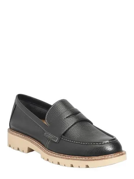COMFORTIVA Lug Sole Loafer - Black