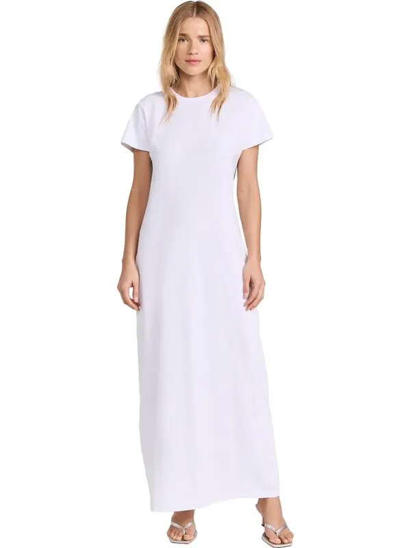 LESET Margo Maxi Dress - White