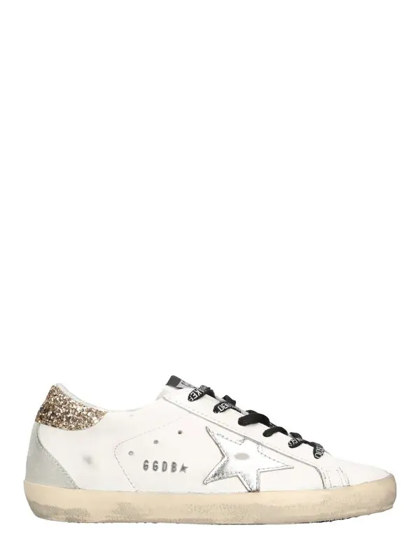 GOLDEN GOOSE Leather Superstar Sneakers - White