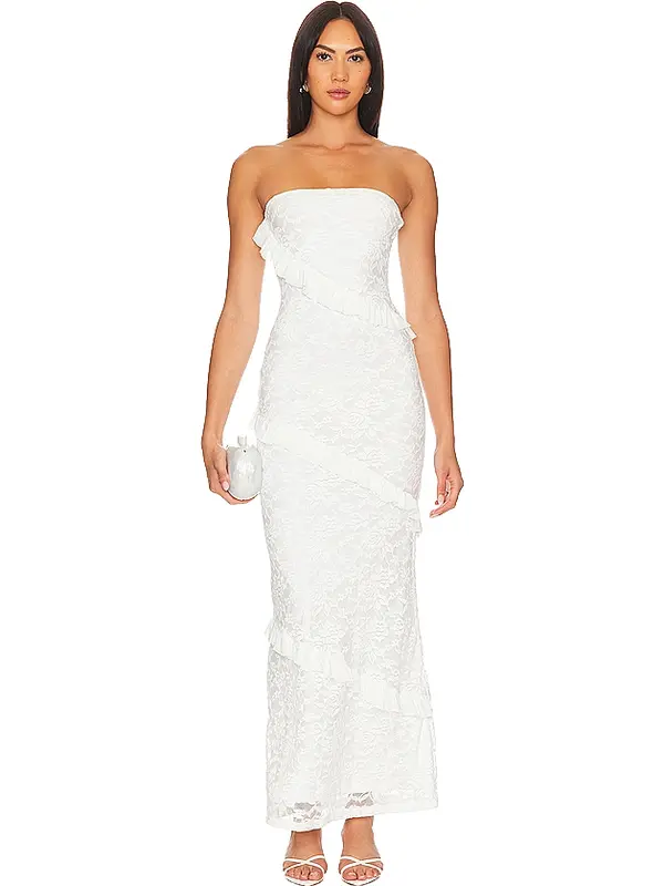 MORE TO COME Xandra Maxi Dress - Ivory
