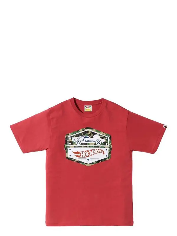 A BATHING APE X Hot Wheels Car Exclusive Tee Shirt - Red
