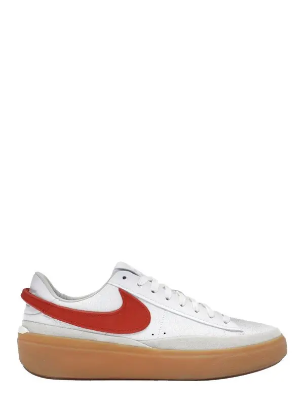 Nike Blazer Phantom Low Gum Summit Sneakers - White/dragon Red/summit White
