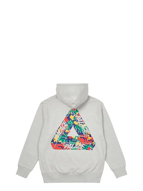 PALACE Tridigi Hood - Grey Marl