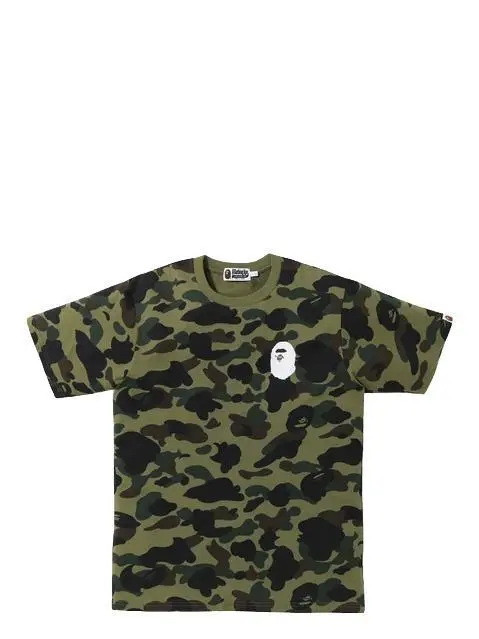 A BATHING APE 1st Camo Logo Tee Shirt - Green