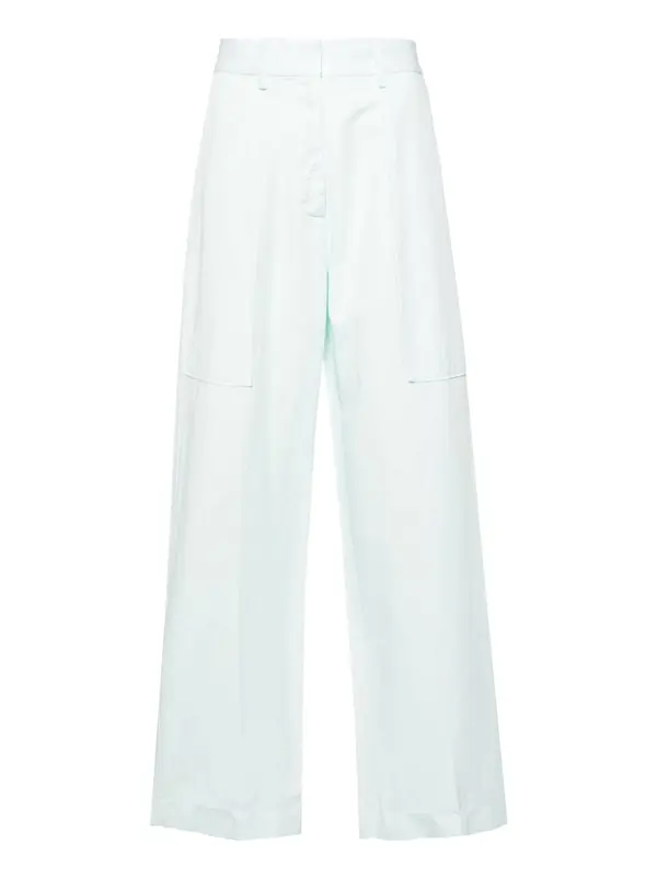 FORTE_FORTE High-waisted Trousers - Blue