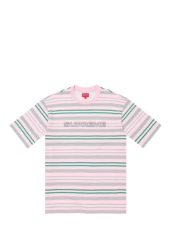 Supreme Dash Stripe Short-sleeve Top - Pink