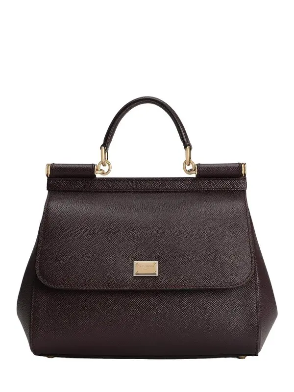 Dolce & Gabbana Large Sicily Handbag - Bordeaux