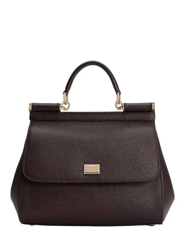Dolce & Gabbana Large Sicily Handbag - Bordeaux