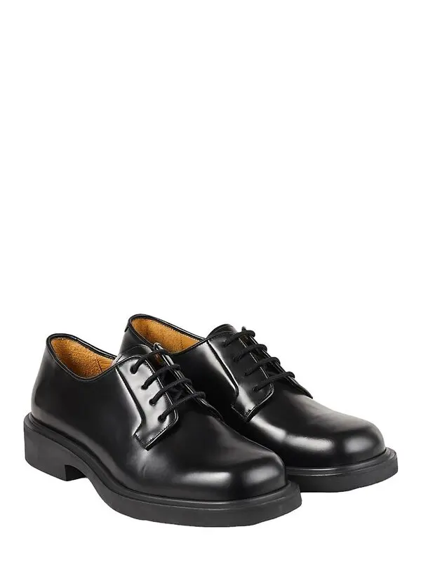 Sandro Patent Leather Derby Shoes - Black