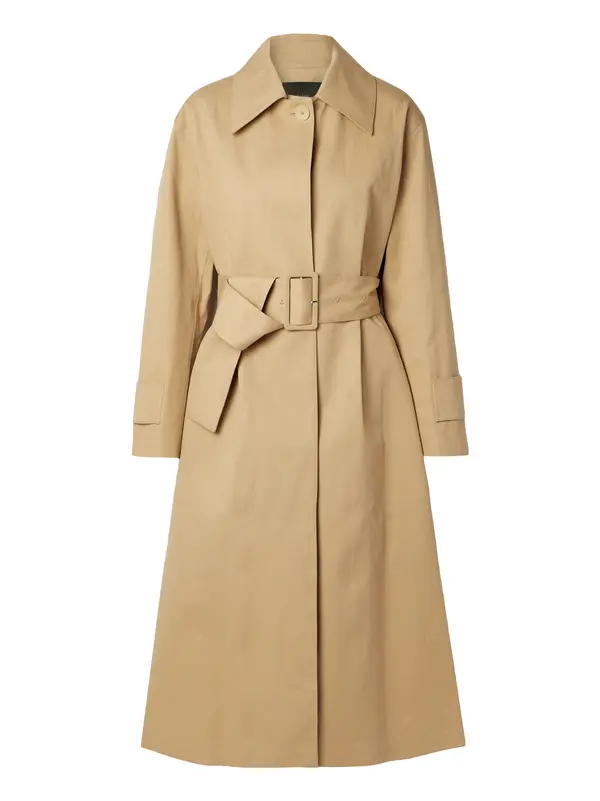 JOSEPH Lowendal Oversized Belted Cotton-twill Coat - Neutrals