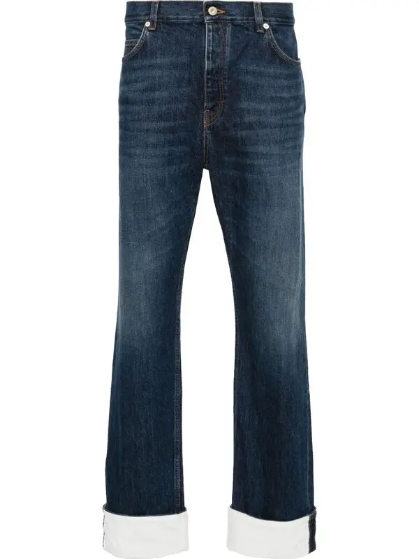 Loewe Fisherman Mid-rise Straight-leg Jeans - Blue