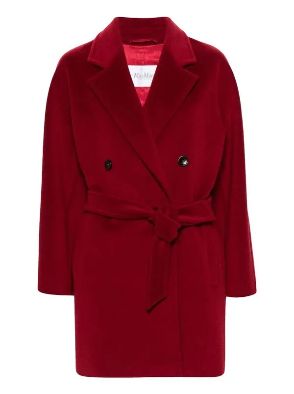 Max Mara Addurre Double-breasted Coat - Red