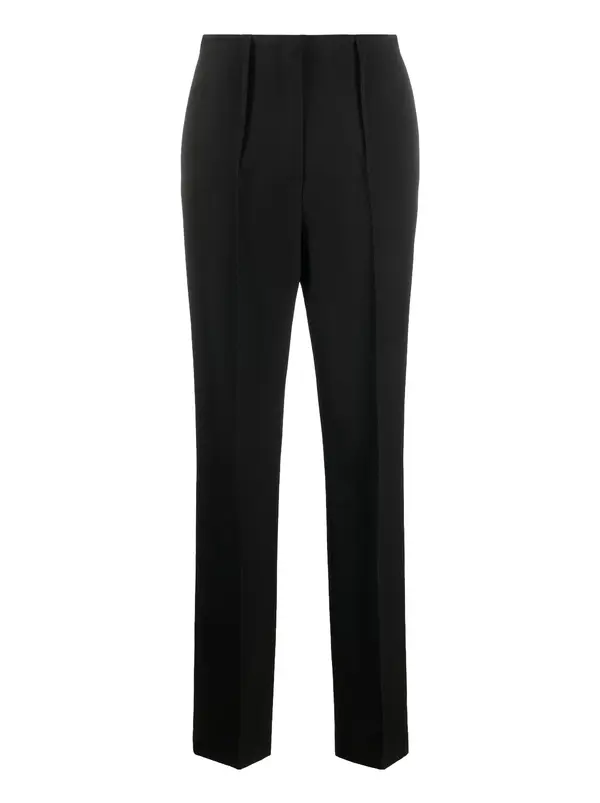 Fendi Tailored Virgin Wool Trousers - Black