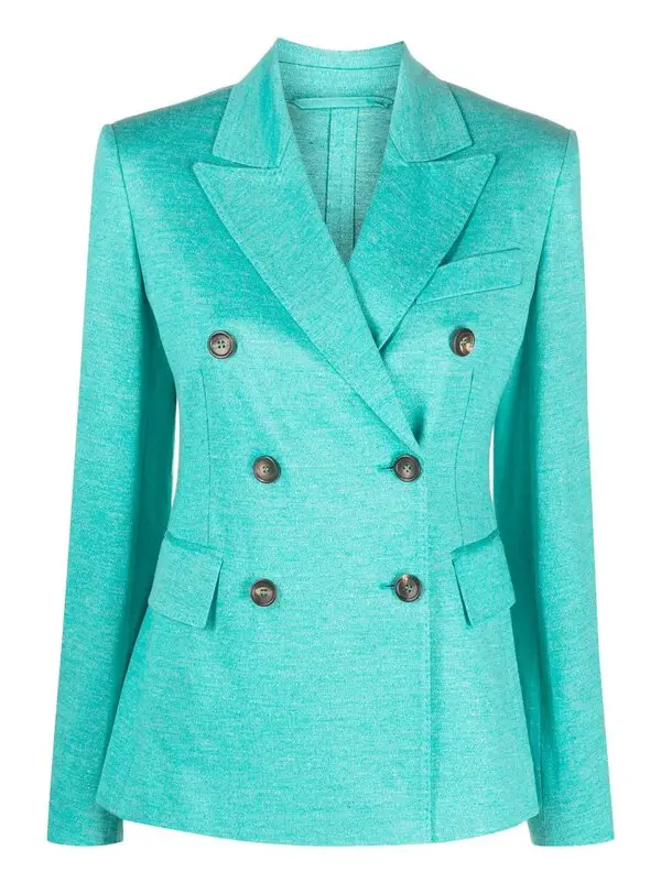 Max Mara Double-breasted Blazer - Green