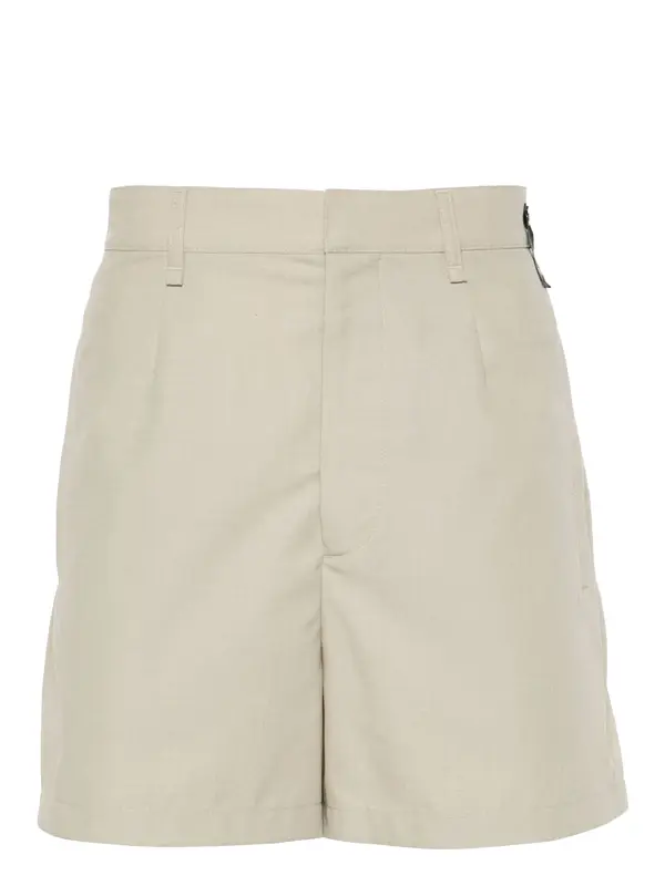 Fendi Wool Bermuda Shorts - Neutrals