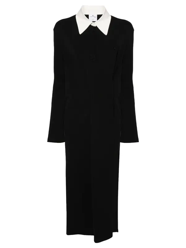 COURREGES Polo Maxi Dress - Black