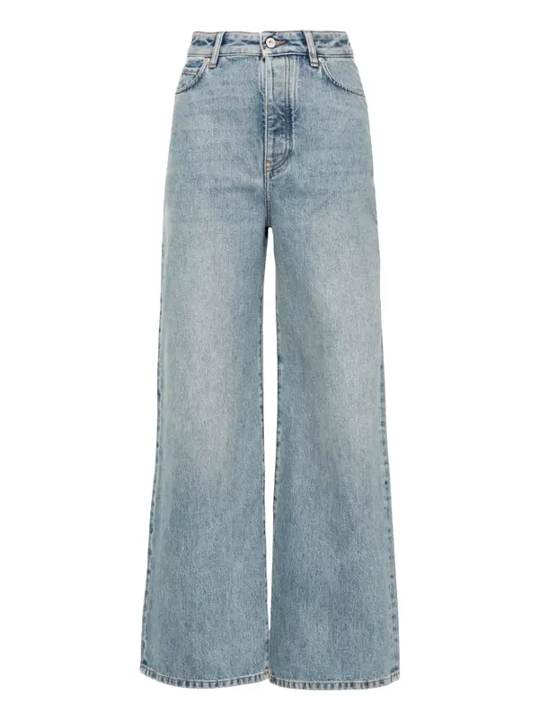 Loewe High-rise Wide-leg Jeans - Blue