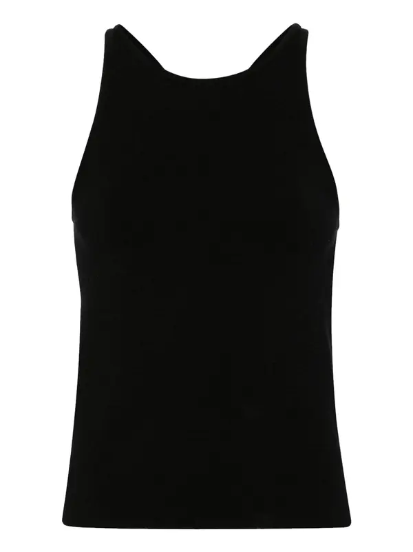 Max Mara Sleeveless Knitted Top - Black