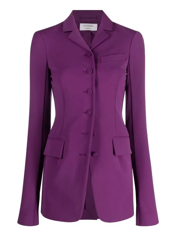 Sportmax Single-breasted Jacket - Purple