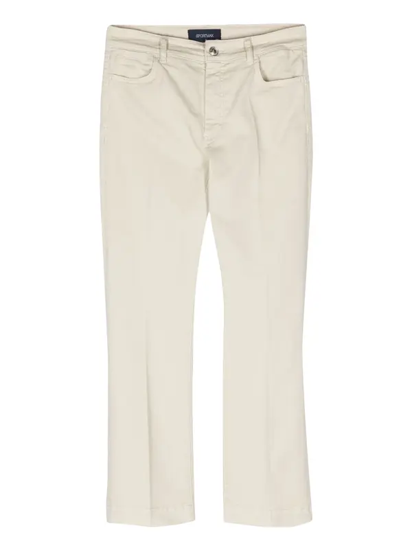 Sportmax Nilly Mid-rise Cropped Jeans - Neutrals