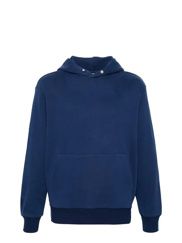 Zegna Drop-shoulder Jersey Hoodie - Blue