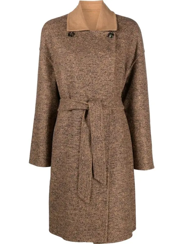 Max Mara Reversible Camel Hair-blend Coat - Brown