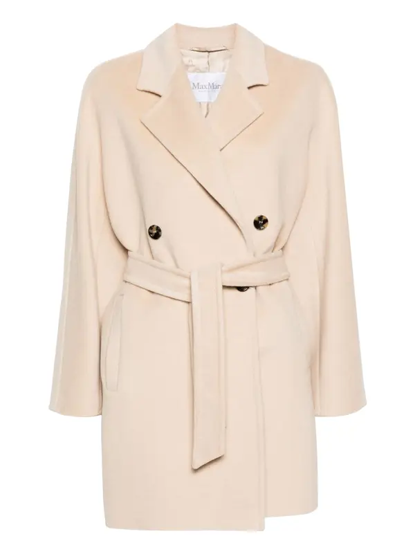 Max Mara Wool-cashmere Double-breasted Coat - Neutrals