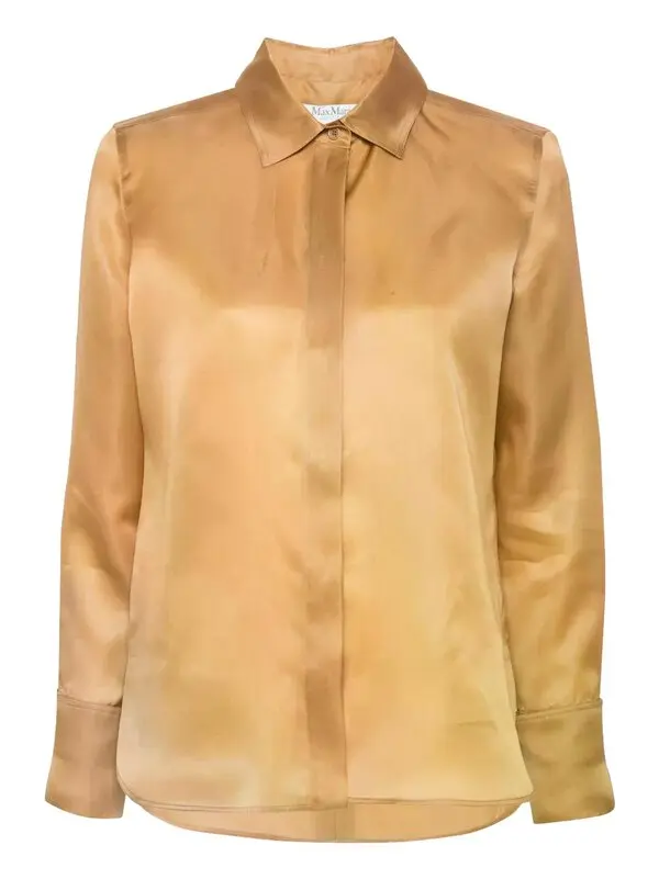 Max Mara Nola Organza Shirt - Neutrals