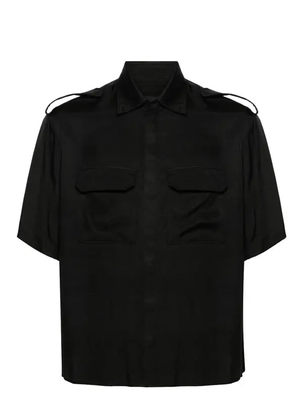 Neil Barrett Epaulettes Short-sleeve Shirt - Black